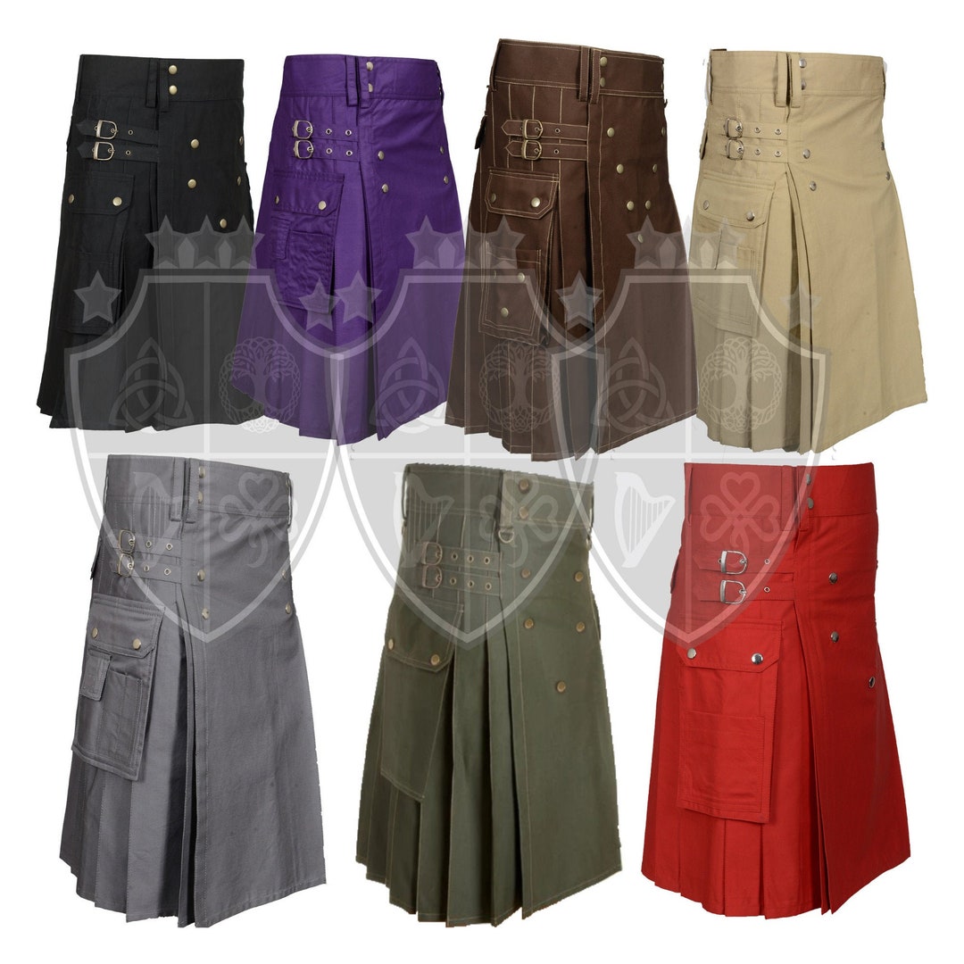 Customize Scottish Utility Kilts Für Herren - Utility Kilts for Men - Scottish Working Kilts ...