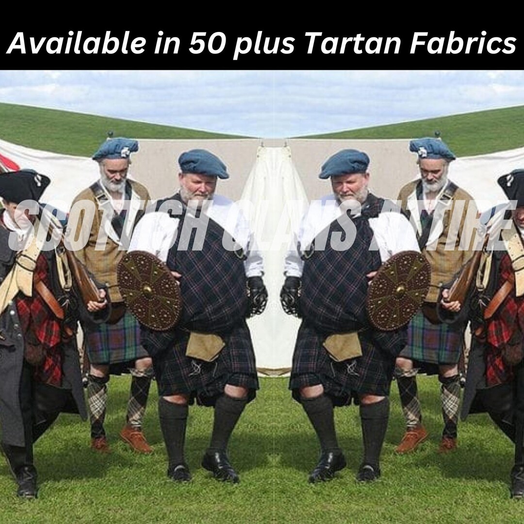 Scottish Men's Great Kilt Handmade 16th Century Highland Vintage Kilt 8 Yard Great Kilt ...