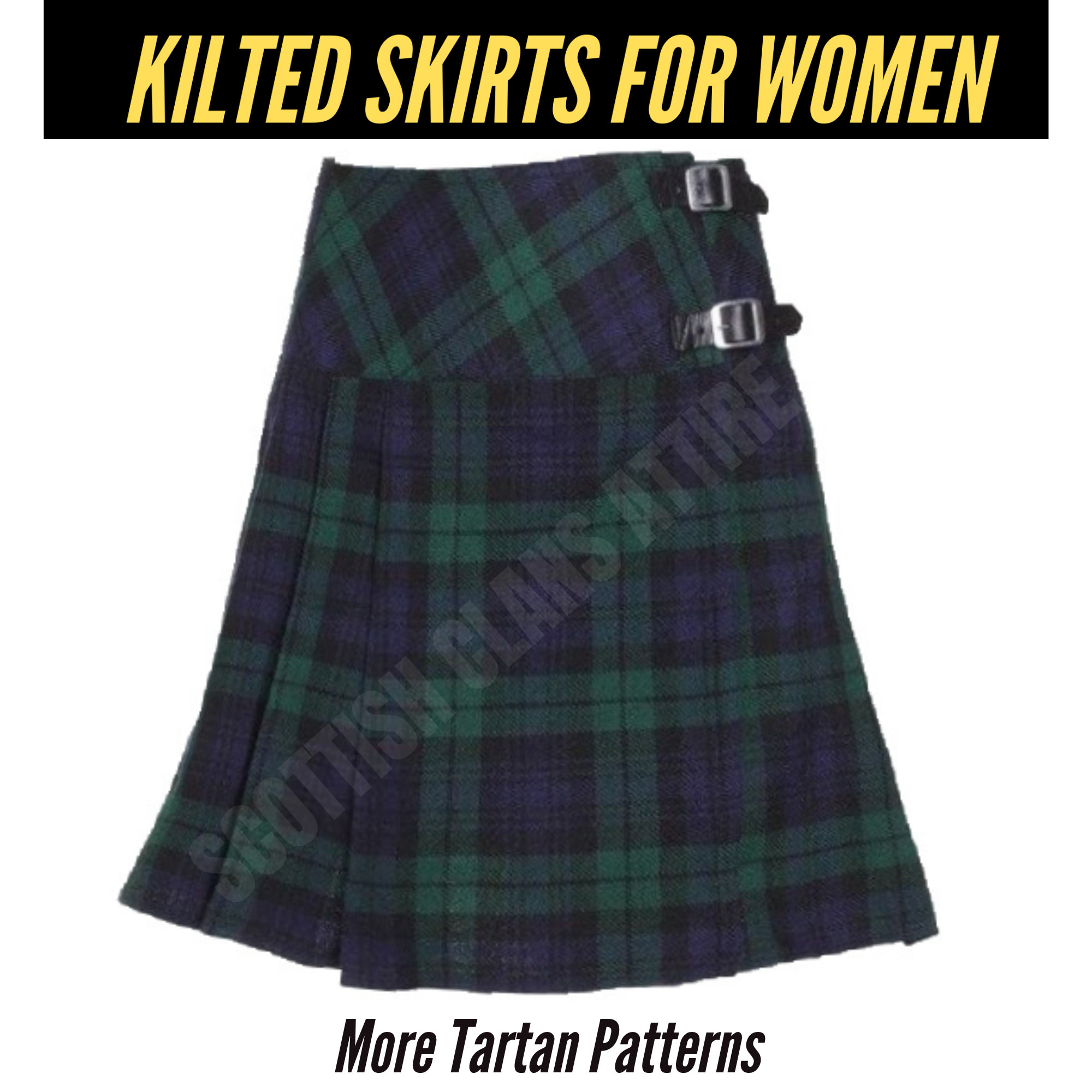Ladies Kilt Skirt 20 Inch Length for Women Waist Sizes 24 to 70 ...