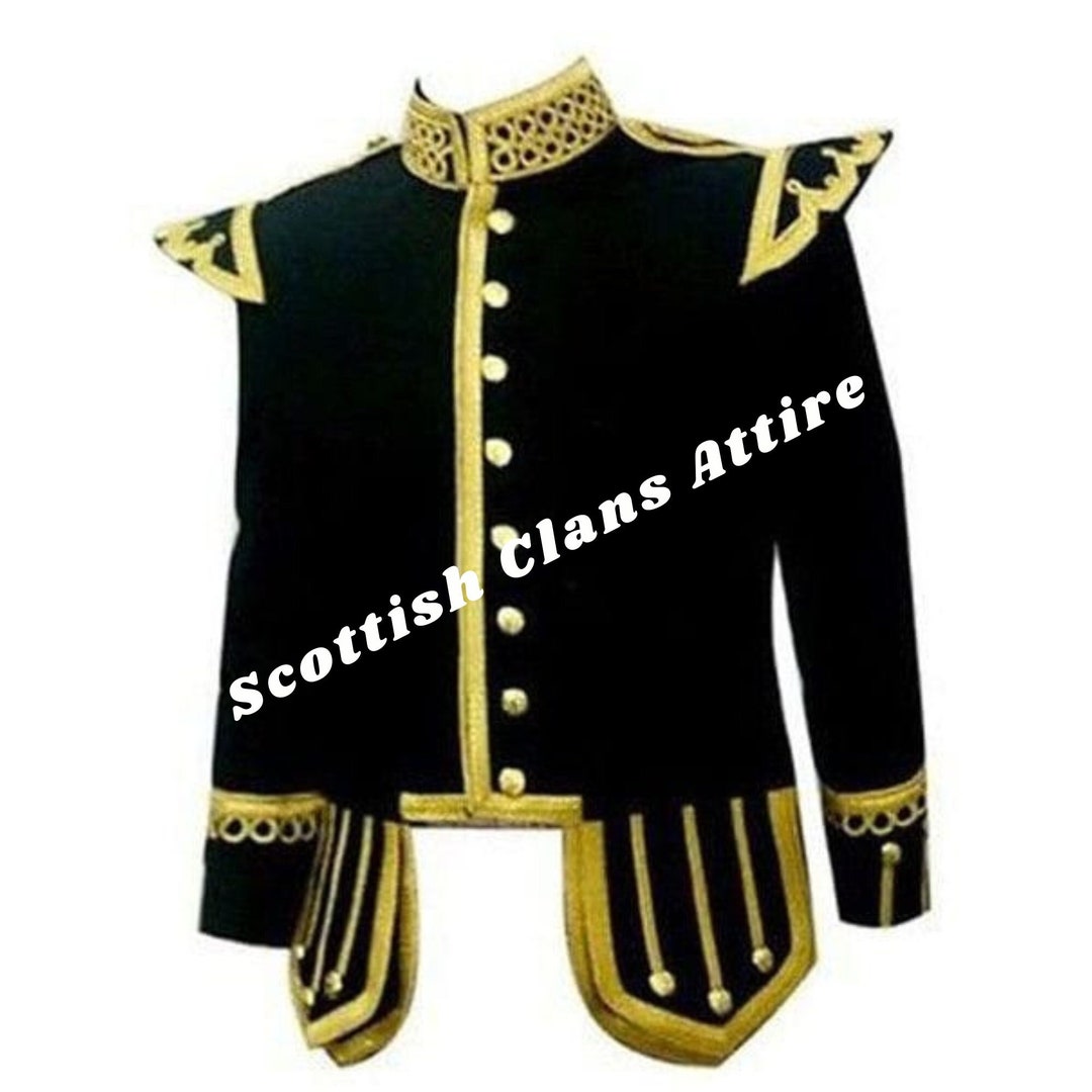 Scottish Wool Military Doublet Jacket: Piper Drummer Tunic - Etsy