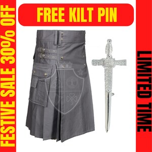 Utility Kilts for Men Scottish Kilts Kilts for Men Cotton Utility Kilts Men Scottish Kilts Plus ...