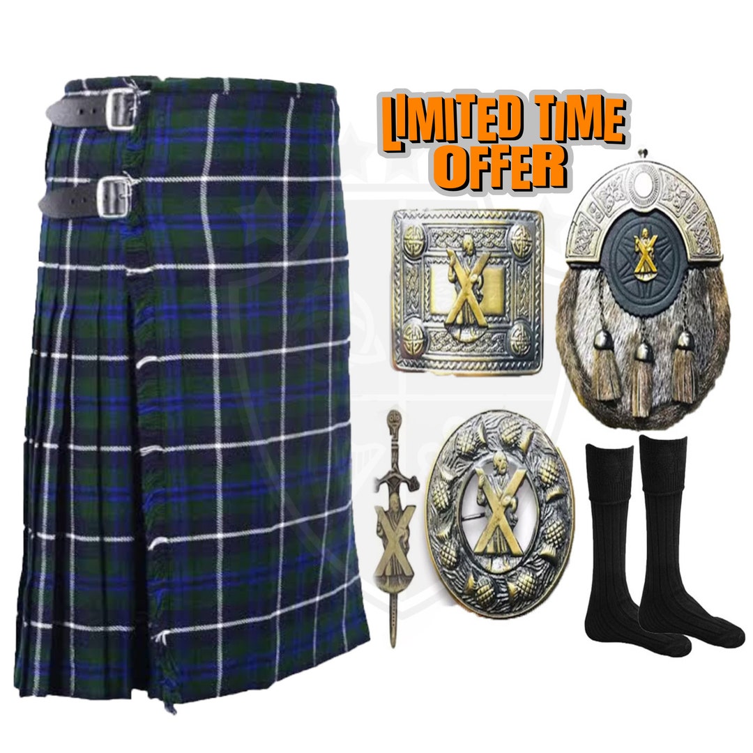 Men's Wedding Kilt Set Scottish Traditional Kilt Antique Design ...