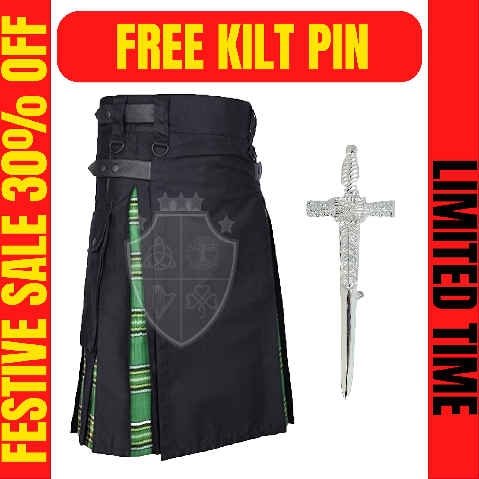 Scottish Kilts for Men Utility Kilts Hybrid Kilts Hybrid Utility Kilts ...