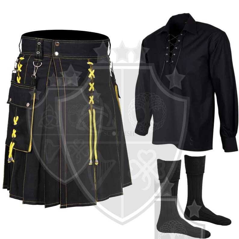 Scottish Kilts for Men Customize Scottish Kilts Cotton - Etsy