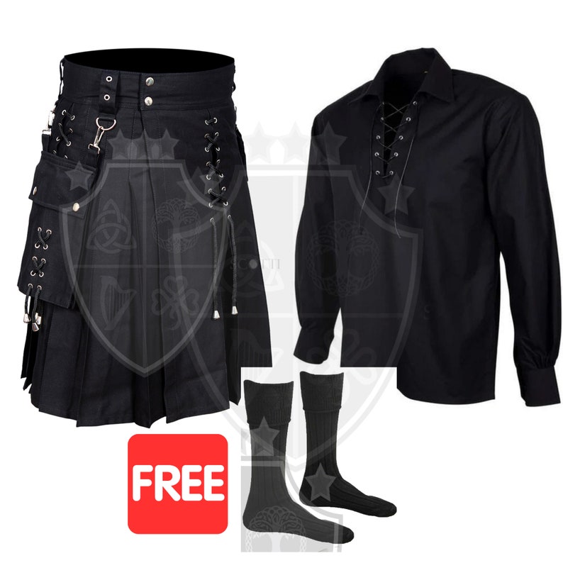 Scottish Kilts for Men Customize Scottish Kilts Cotton - Etsy