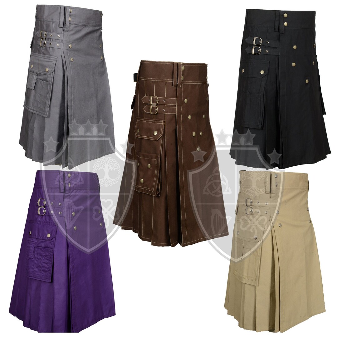 Custom Made Scottish Kilts for Men, Made to Order Scottish Utility Kilts, Scottish Kilts With ...