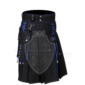 Scottish Utility Kilts for Men Customize Scottish Kilt Heavy Drilled Cotton Fabric Scottish ...