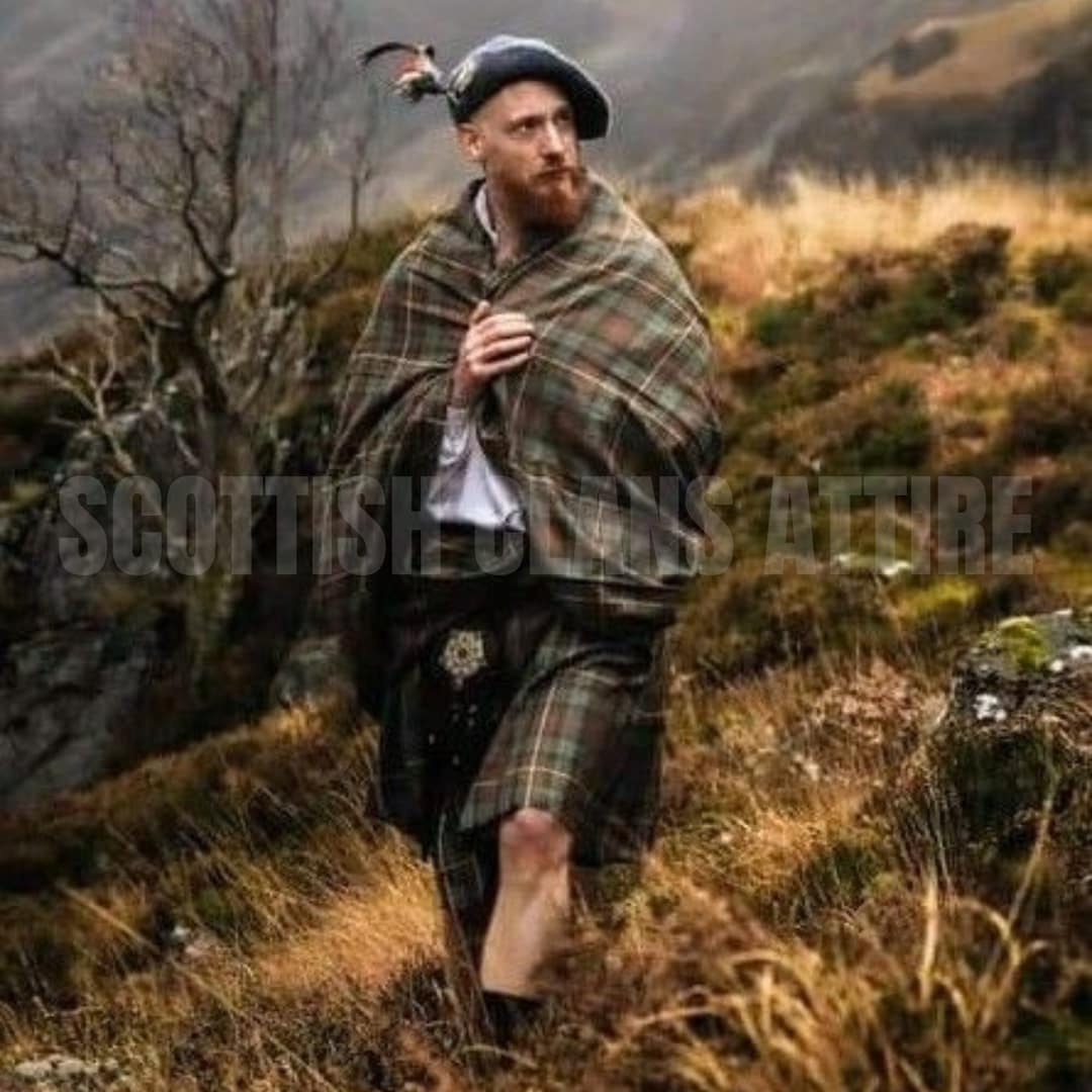 Scottish Men's Great Kilt Handmade 16th Century Highland Vintage Kilt ...