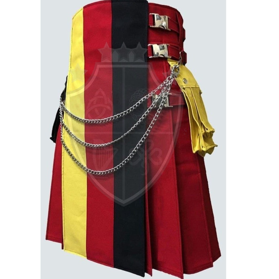 Scottish Kilts With Country Flags, German Flag Utility Kilt, Patriots ...
