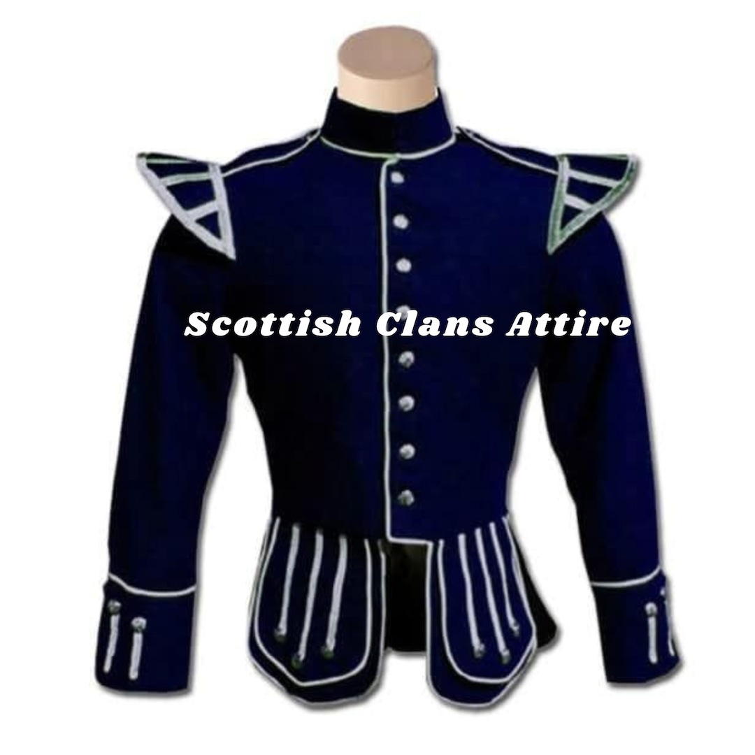 Scottish Military Doublet Jacket Traditional Military Piper Drummer ...