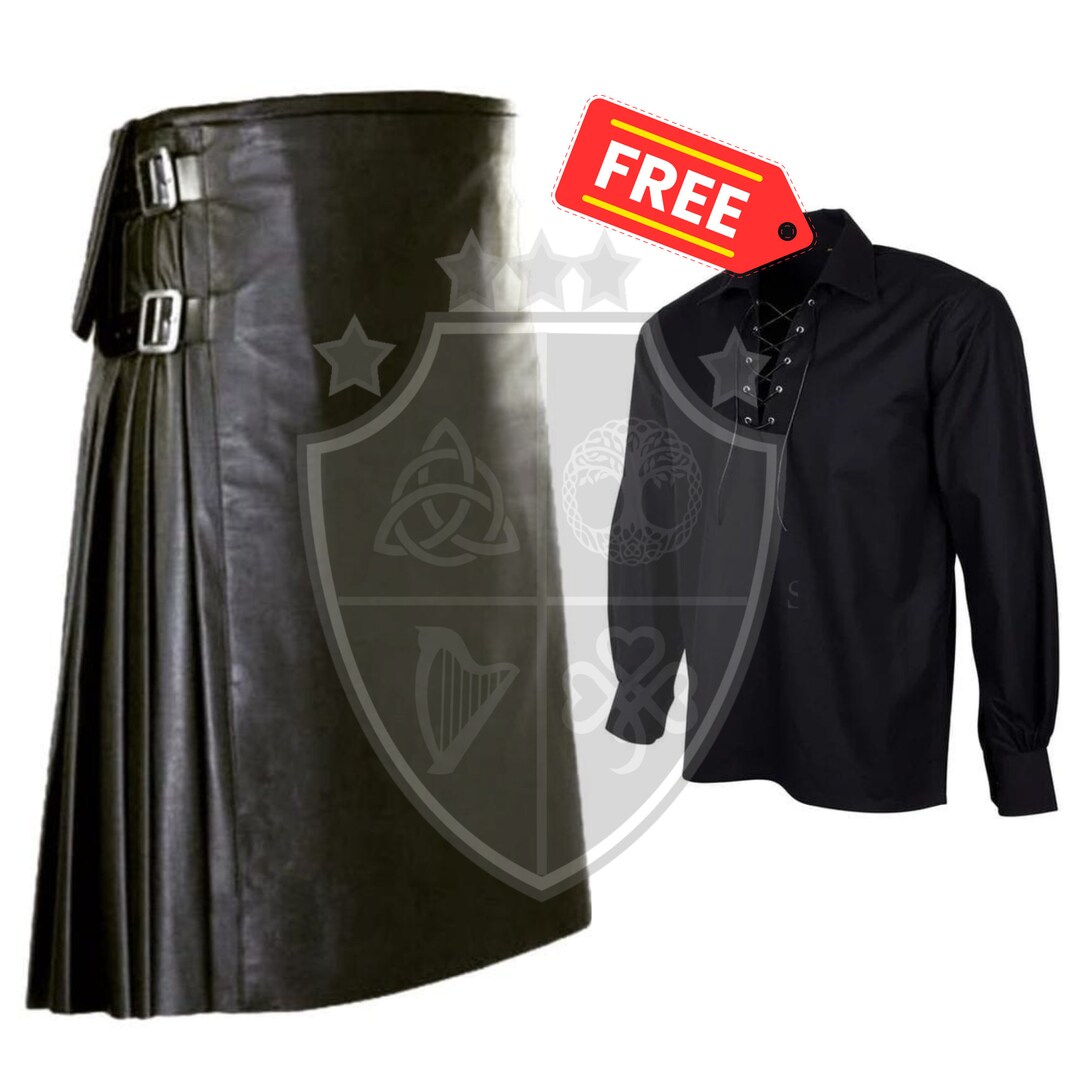 Scottish Leather Kilts for Men - Customize Scottish Utility Leather ...