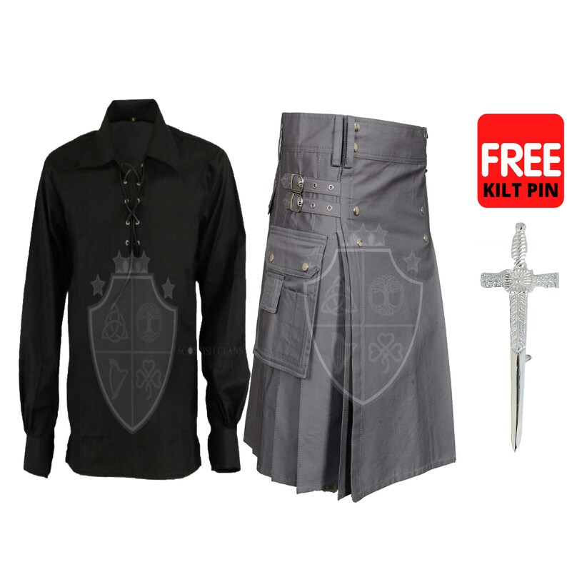 Customize Scottish Utility Kilts for Men Cotton Utility - Etsy