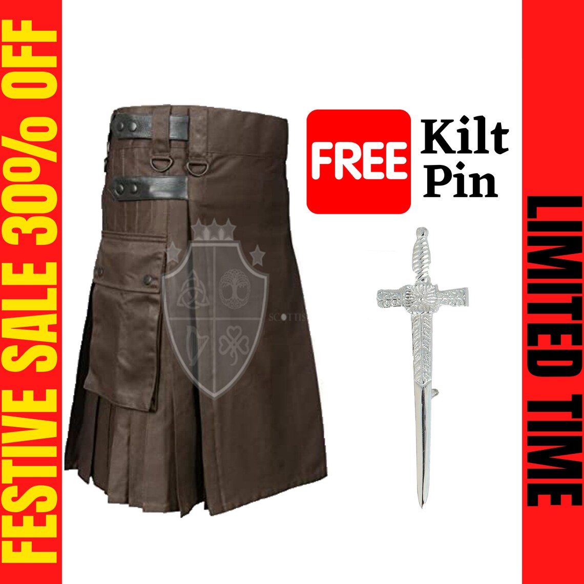 Utility Kilts for Men Scottish Kilts Scottish Utility - Etsy