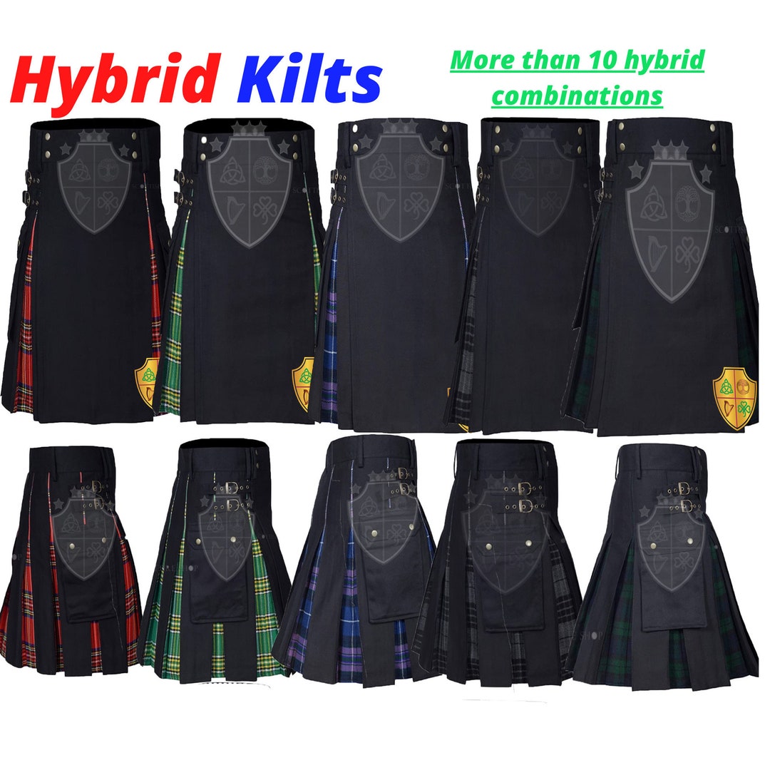 Customize - Scottish Hybrid Kilts - Scottish Kilts for Men - Utility Kilts - Scottish Tartan ...