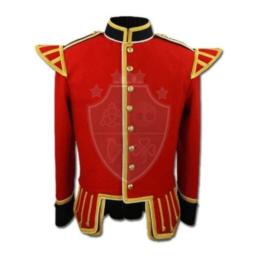 Scottish Wool Military Doublet Jacket: Piper Drummer Tunic - Etsy