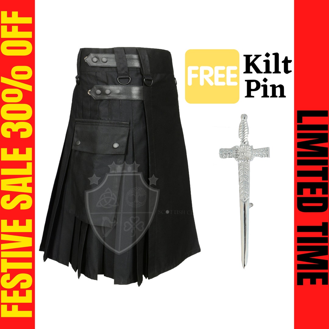 Utility Kilts for Men Scottish Kilts Scottish Utility Kilts Cotton Utility Kilts Custom Kilts ...