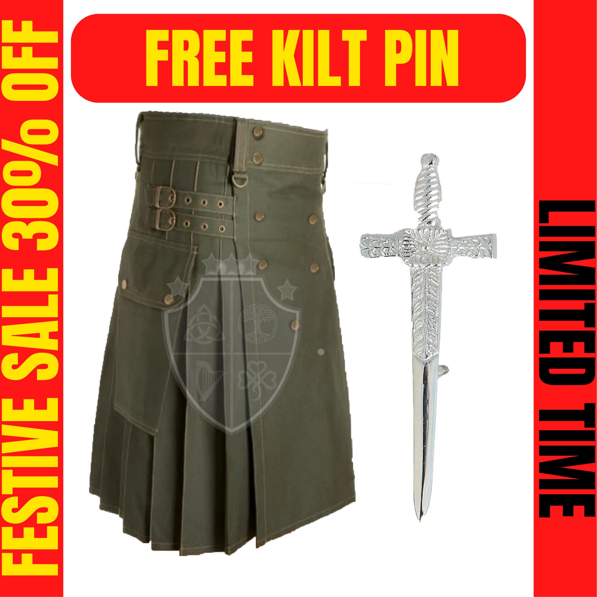 Utility Kilts for Men Scottish Kilts Kilts for Men - Etsy