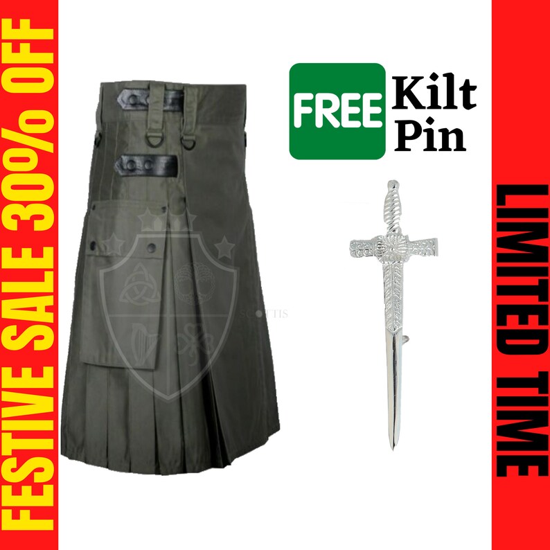 Utility Kilts for Men Scottish Kilts Scottish Utility - Etsy