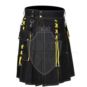 Scottish Utility Kilts for Men Customize Scottish Kilt Heavy Drilled Cotton Fabric Scottish ...