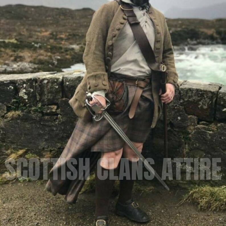Wool Great Kilt Scottish Handmade 16th Century Highland Vintage Kilt ...