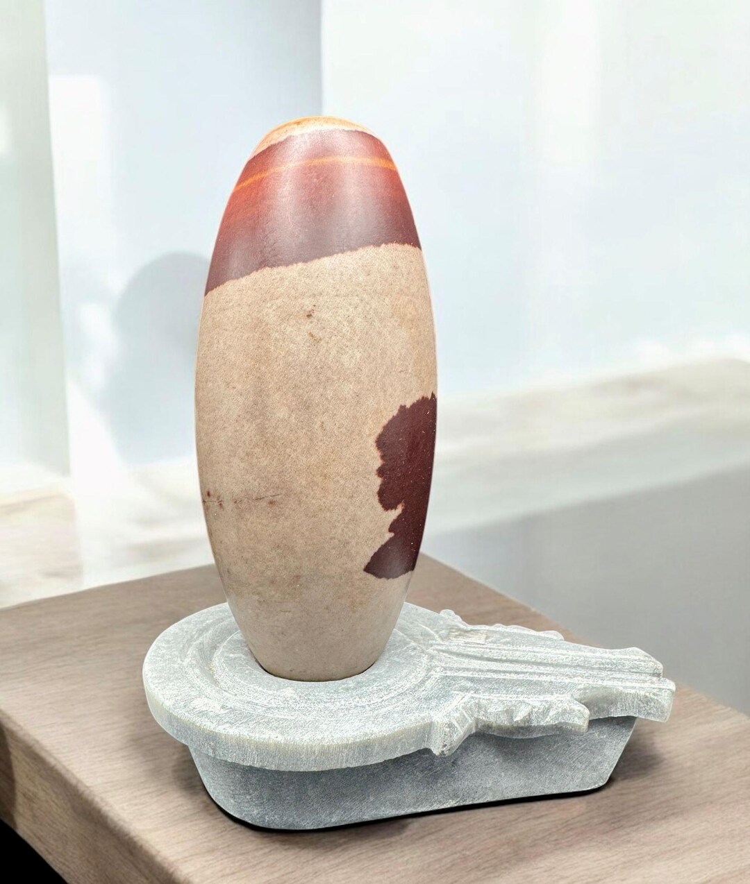 Handcrafted Yoni Base With Shiva Lingam Stone Set - Etsy