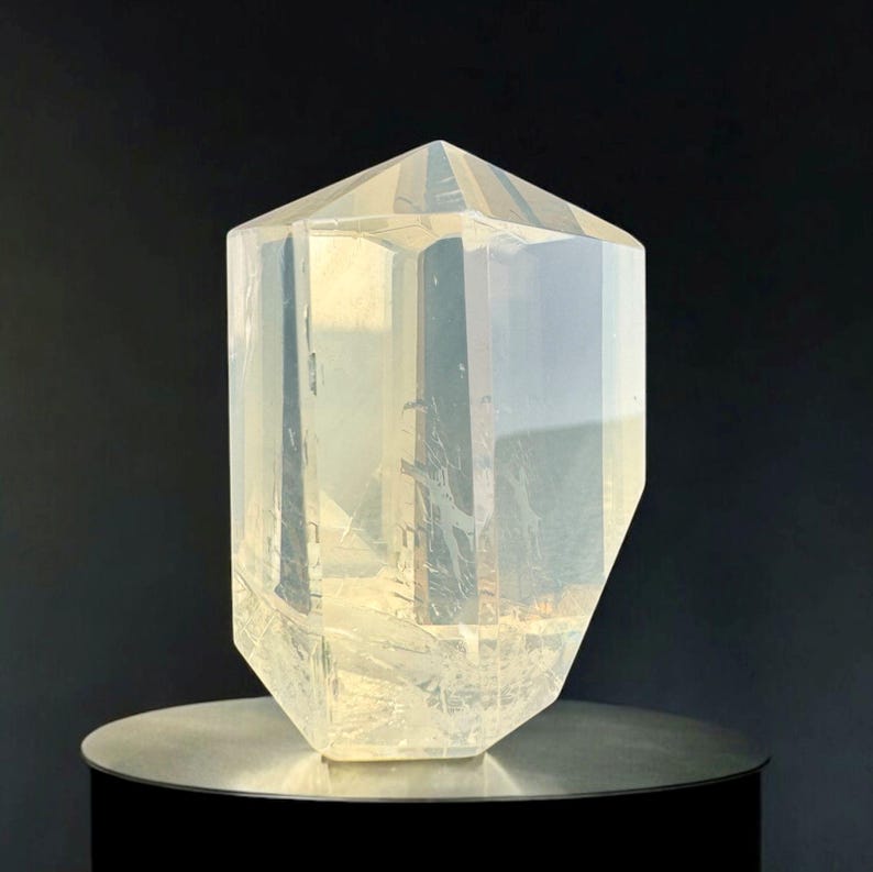 Optical Calcite Tower: Rainbow Iceland Spar Crystal - India - Etsy