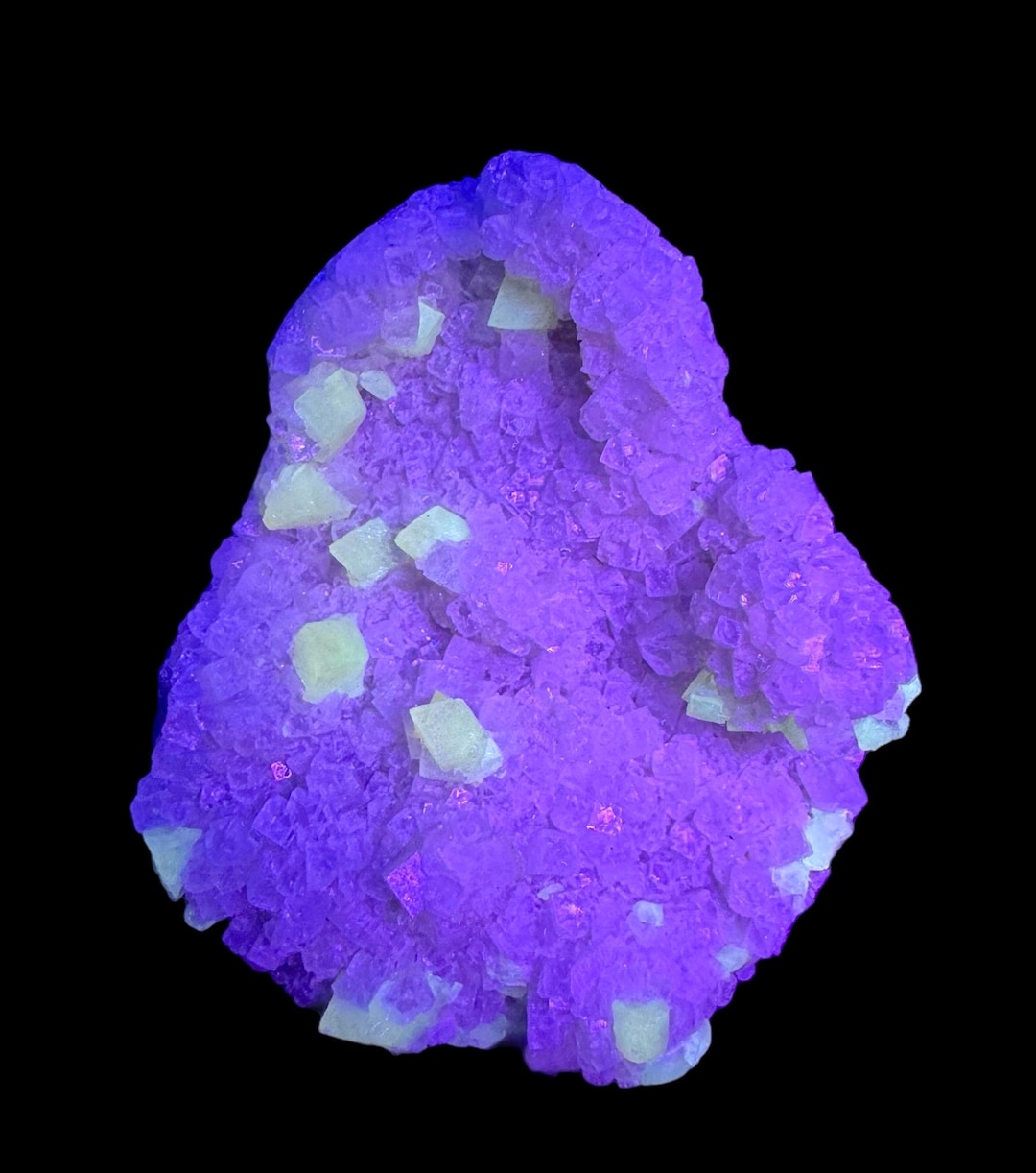 Ultraviolet Fluorescent Calcite Cluster - Etsy