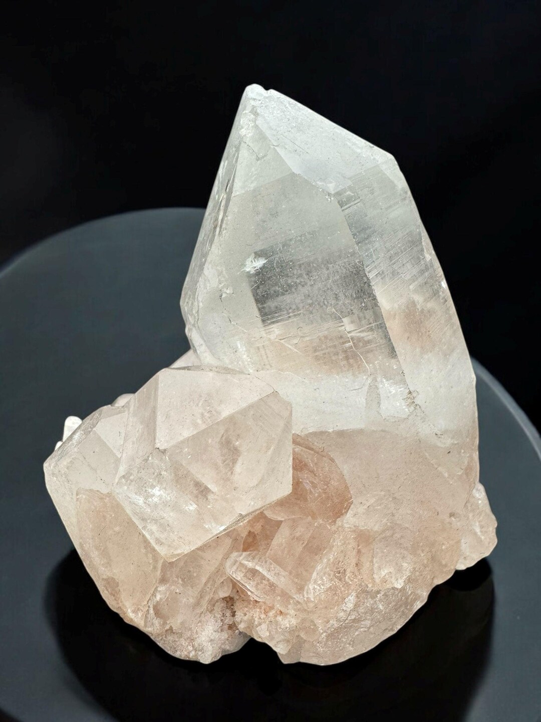 Pink Himalayan Quartz Cluster: Nirvana Ice Quartz Crystal (3"x3", 10oz ...