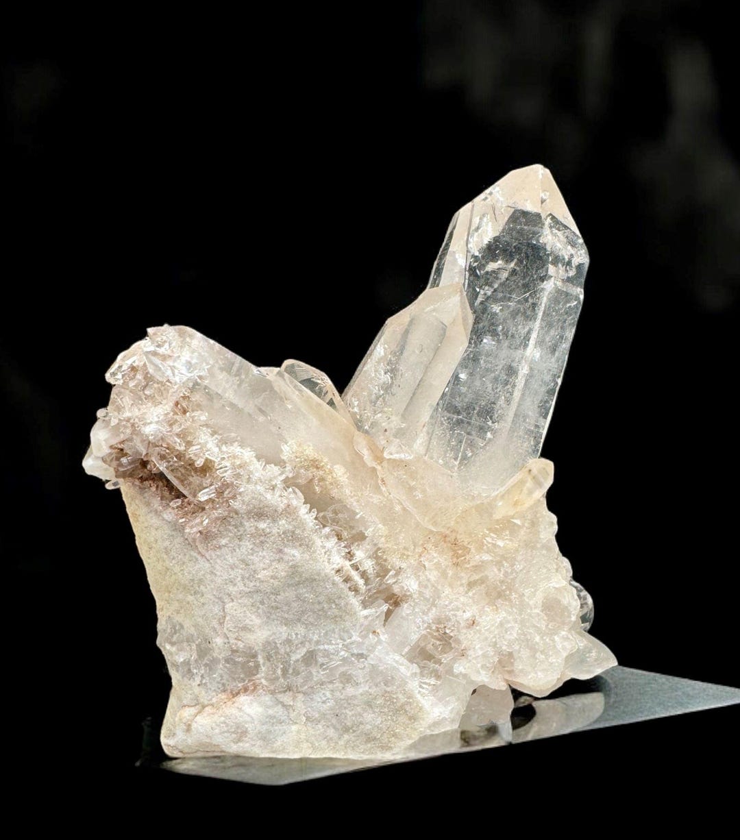 Natural Diamond Himalayan Pink Quartz Cluster - Etsy