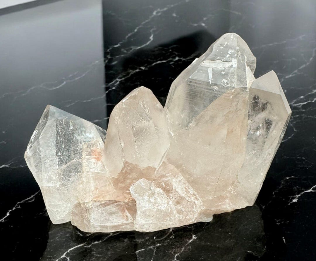 Pink Himalayan Quartz Cluster: Nirvana Ice Crystal, India - Etsy