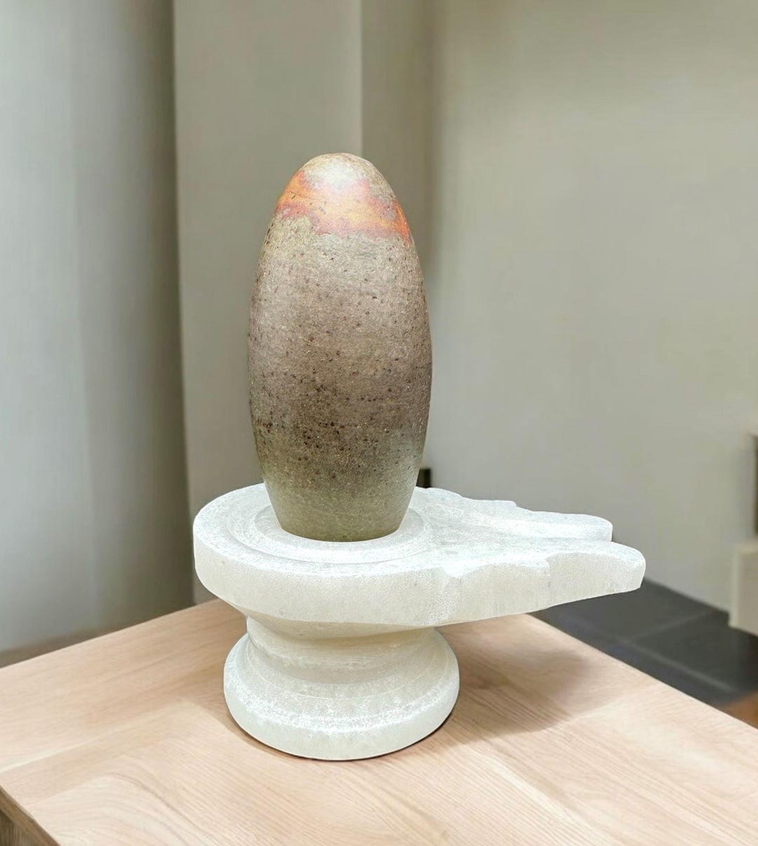 Handcrafted Yoni Base With Shiva Lingam Stone Set - Etsy