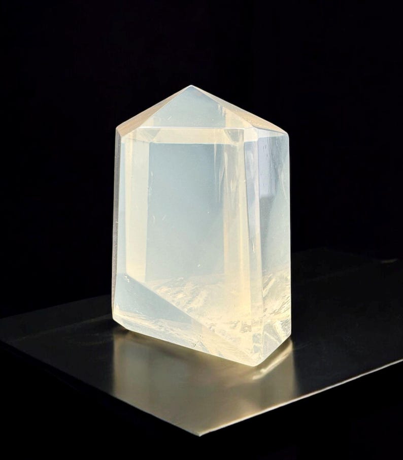 Optical Calcite Tower: Rainbow Iceland Spar Crystal - India - Etsy