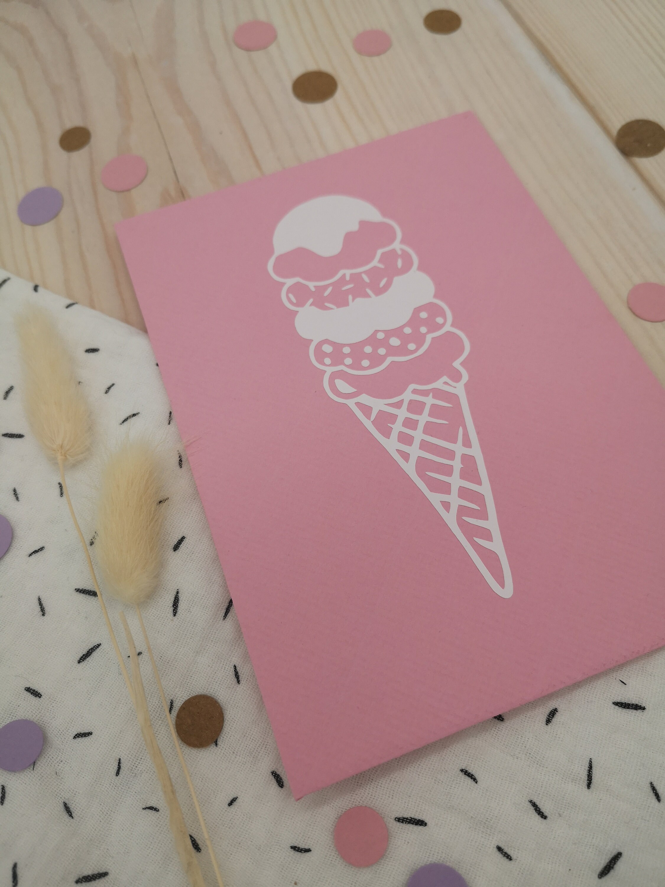 PLOTTERDATEI Eis im Hörnchen svg dxf png pdf Sommer Silhouette Download Plotting file Datei ...