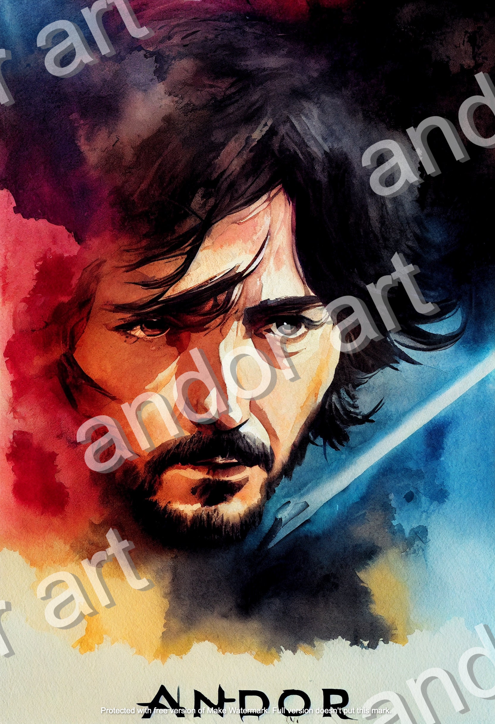 Andor Digital Print-png-digital Download- Andor Poster-watercolor-star ...