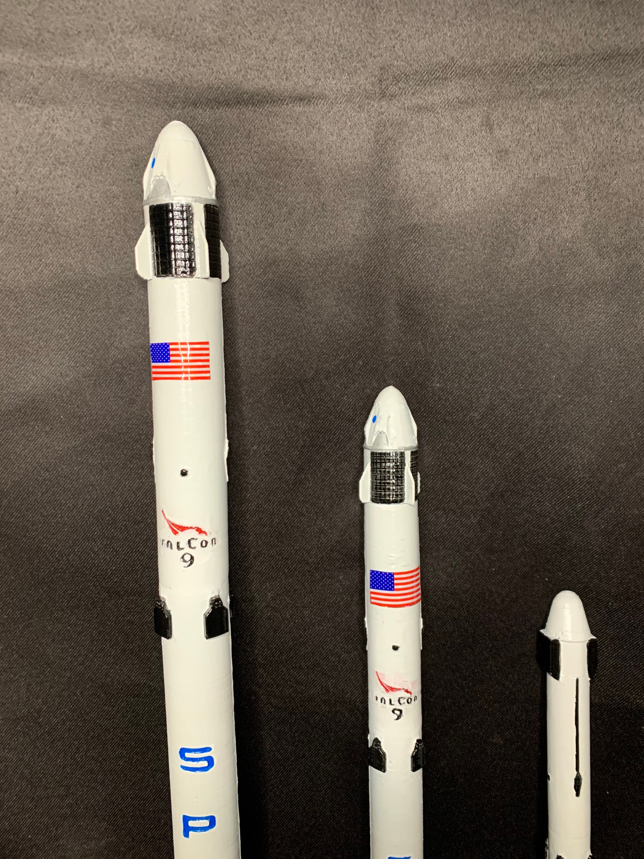 Falcon 9 with Dragon 3d Printed Model | Etsy