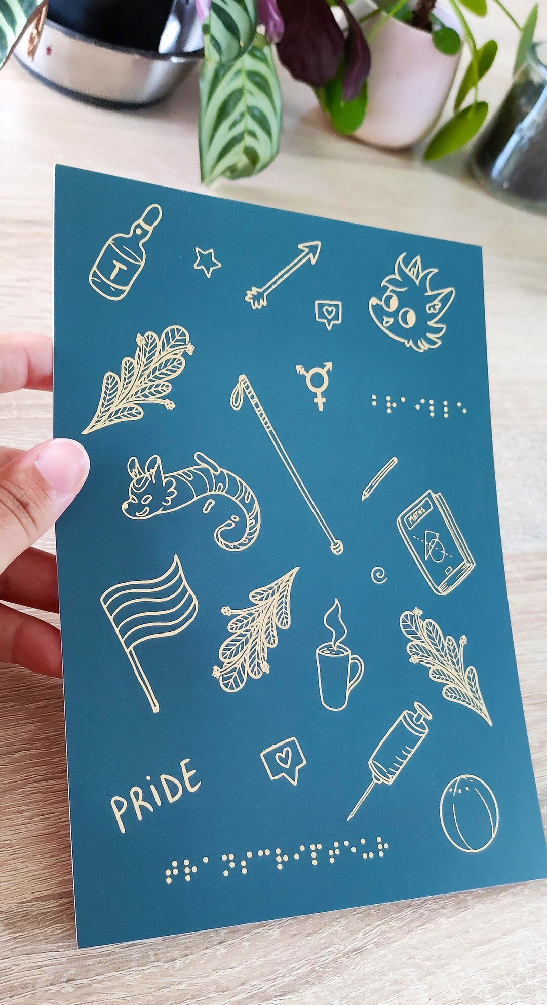 Golden Pride Card - Etsy