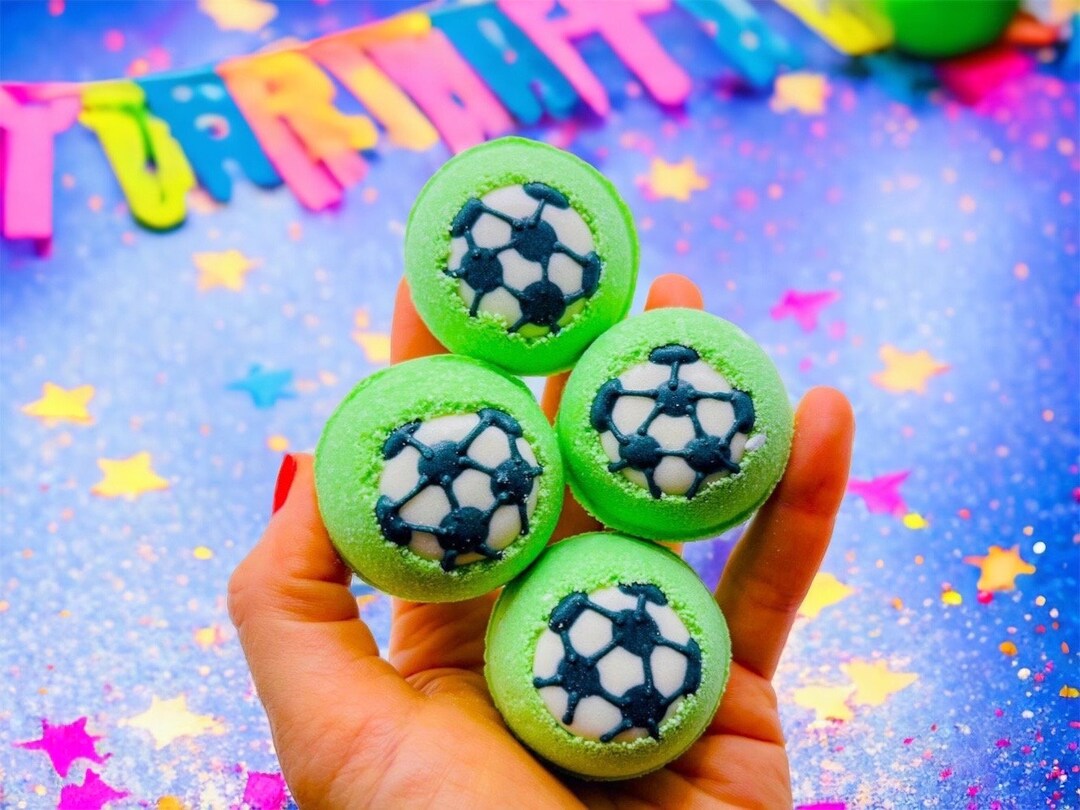 Football Bath Bomb Party Favours Party Bags Lovely Gift for - Etsy