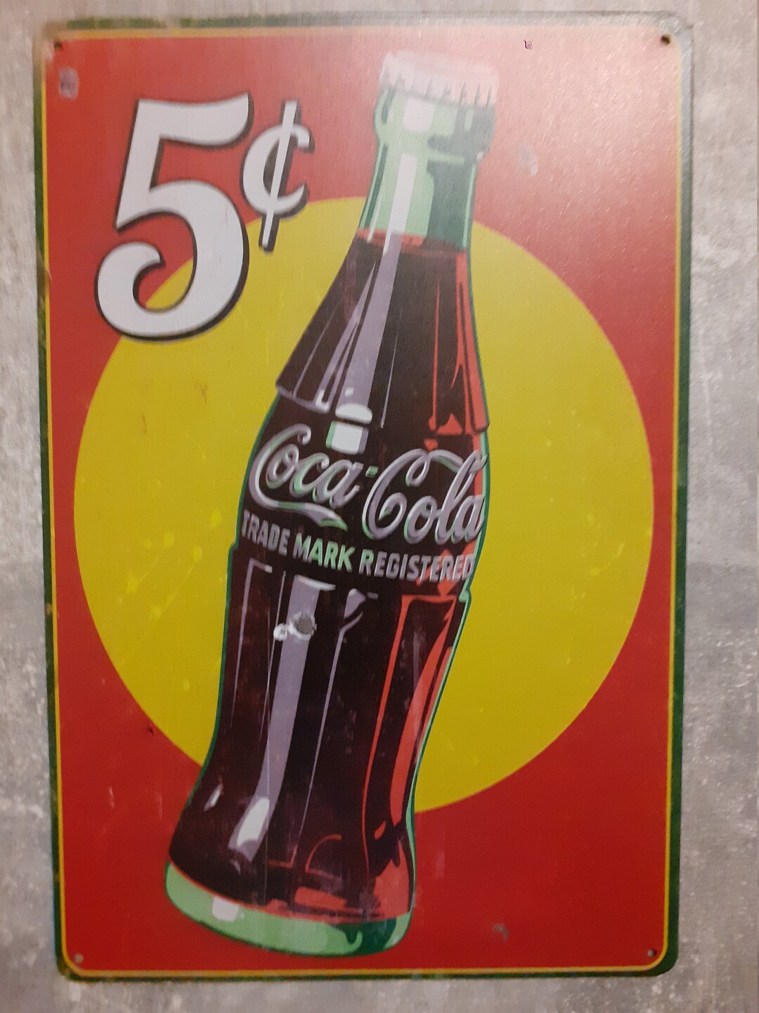 Vintage Tin Sign coca Cola 30 Cm X 20 Cm - Etsy