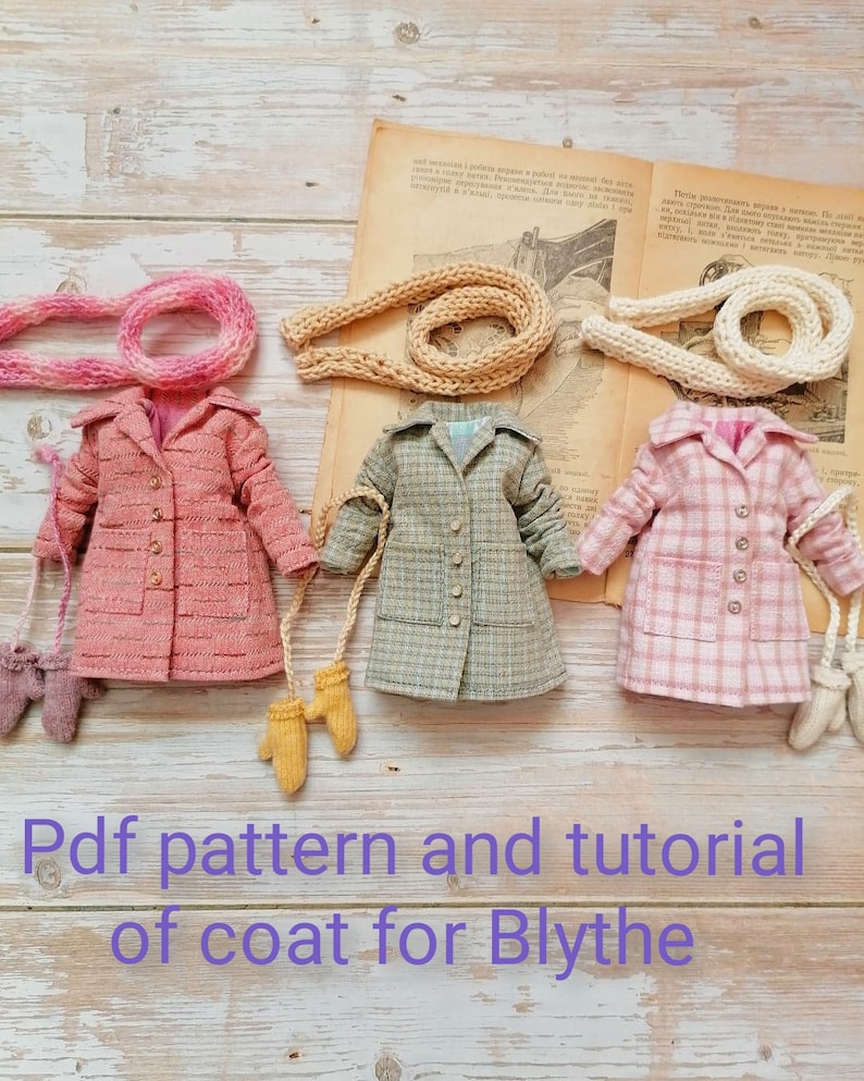 Pdf Pattern of Coat for Blythe - Etsy
