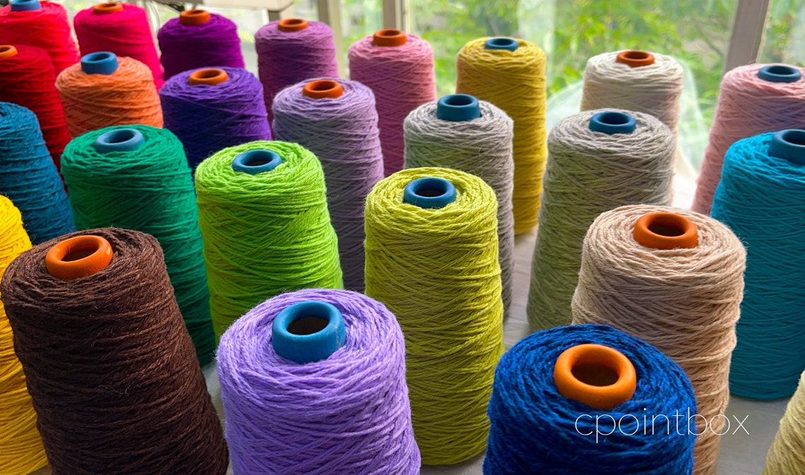 500g 1.1 Lb 100% Wool Yarn Cones for Tufting Gun 2 Ply - Etsy