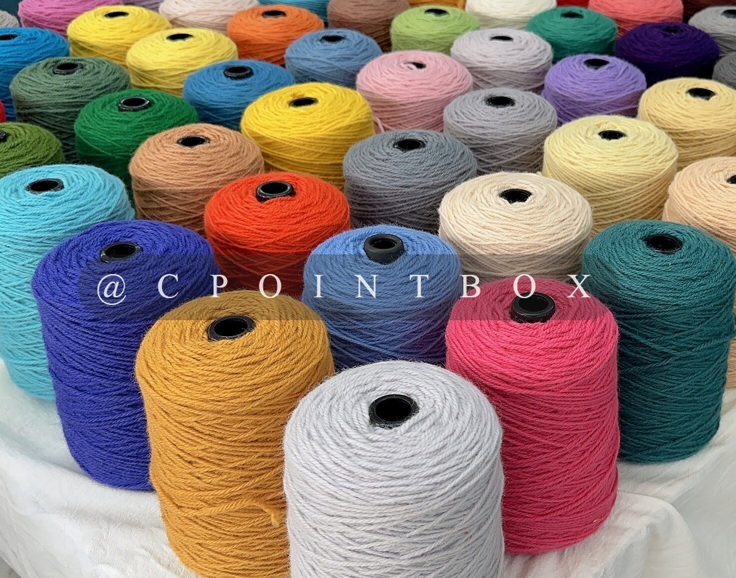 500g \ 1.1 Lb 100% Wool Yarn Cones for Tufting Gun, 3ply Rug New ...