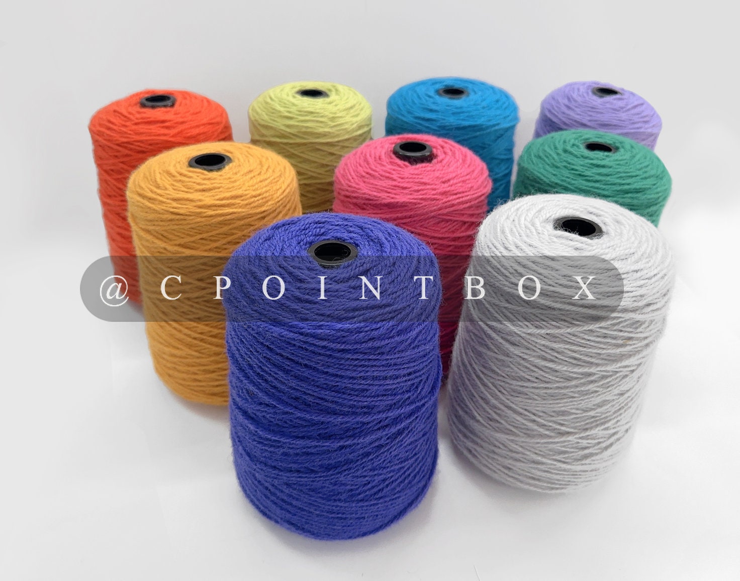 500g \ 1.1 Lb 100% Wool Yarn Cones for Tufting Gun, 3ply Rug New ...