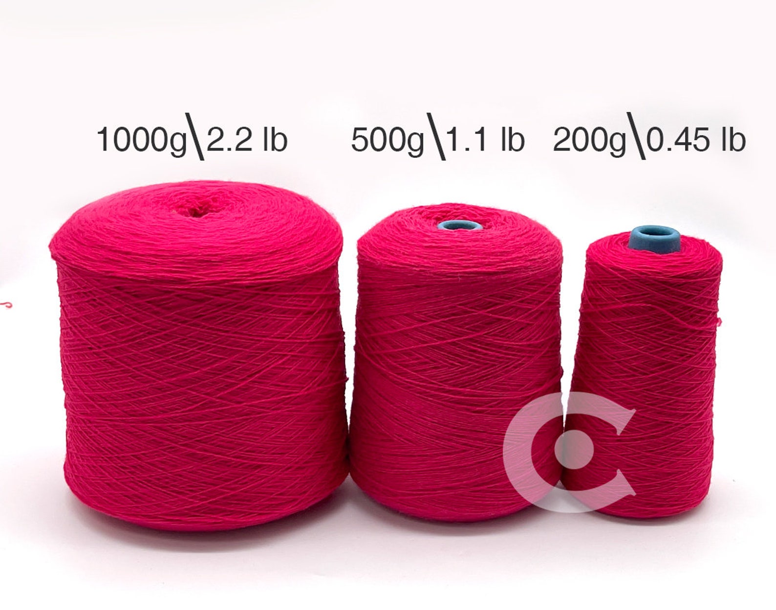 500g 1.1 Lb 100% Wool Yarn Cones for Tufting Gun, 2 Ply 4ply 6ply Rug ...