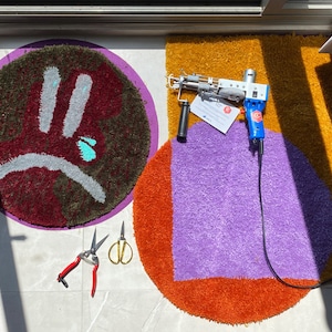 400g \ 0.9 Lb Rug Yarn, # 1-70 Tufting Yarn +cones for Tufting Gun ...