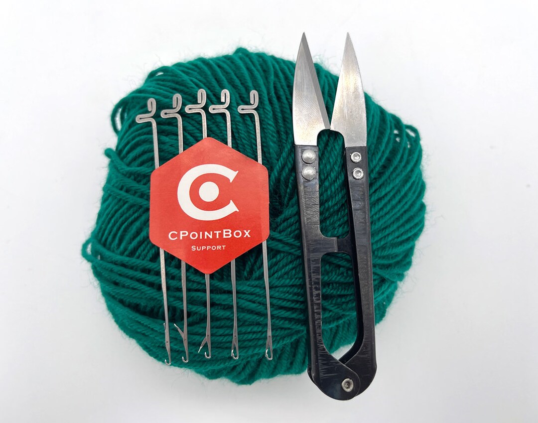 5PCS Yarn Threading Needle for Tufting Gun + Craft Snipper Scissors ...