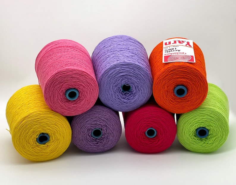 500g \ 1.1 Lb 100% Wool Yarn Cones for Tufting Gun, 2 Ply\ 4ply \ 6ply ...