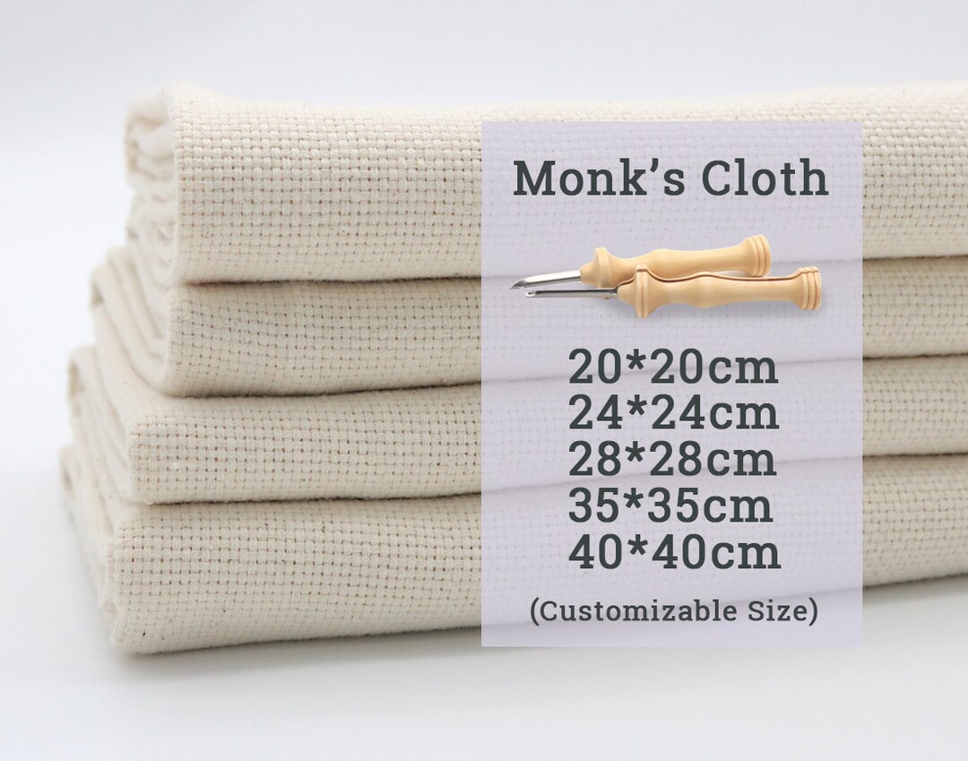 8 Size Monks Cloth \ Punch Needle Fabric \ Tufting Cloth -20x20\24x24 ...
