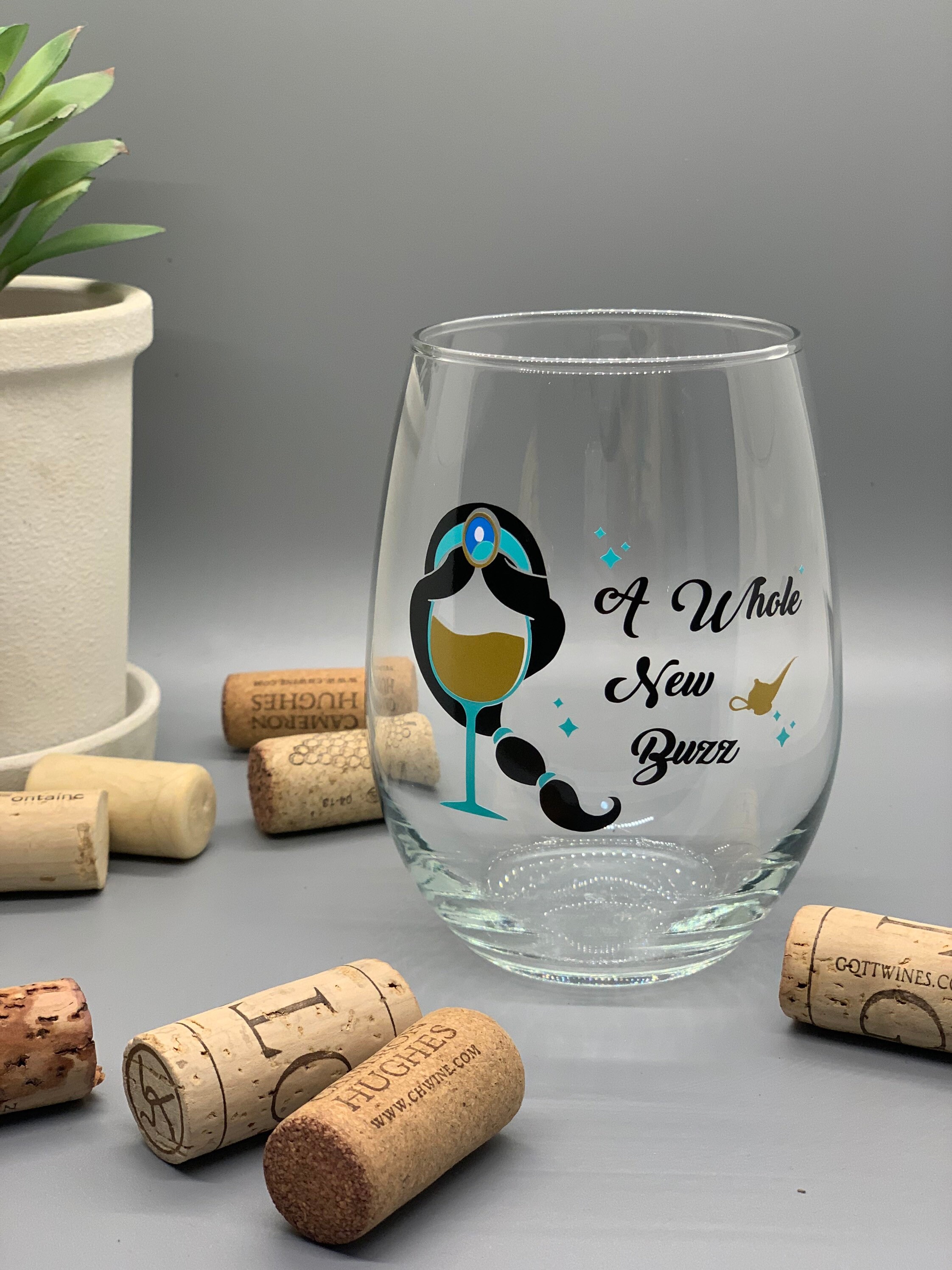 Princess Inspired Wine Glasses - Etsy