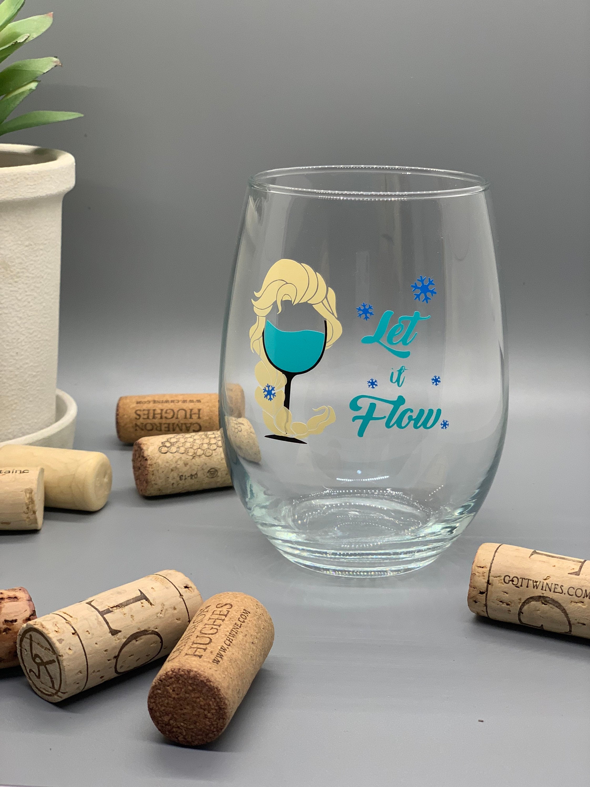 Princess Inspired Wine Glasses - Etsy