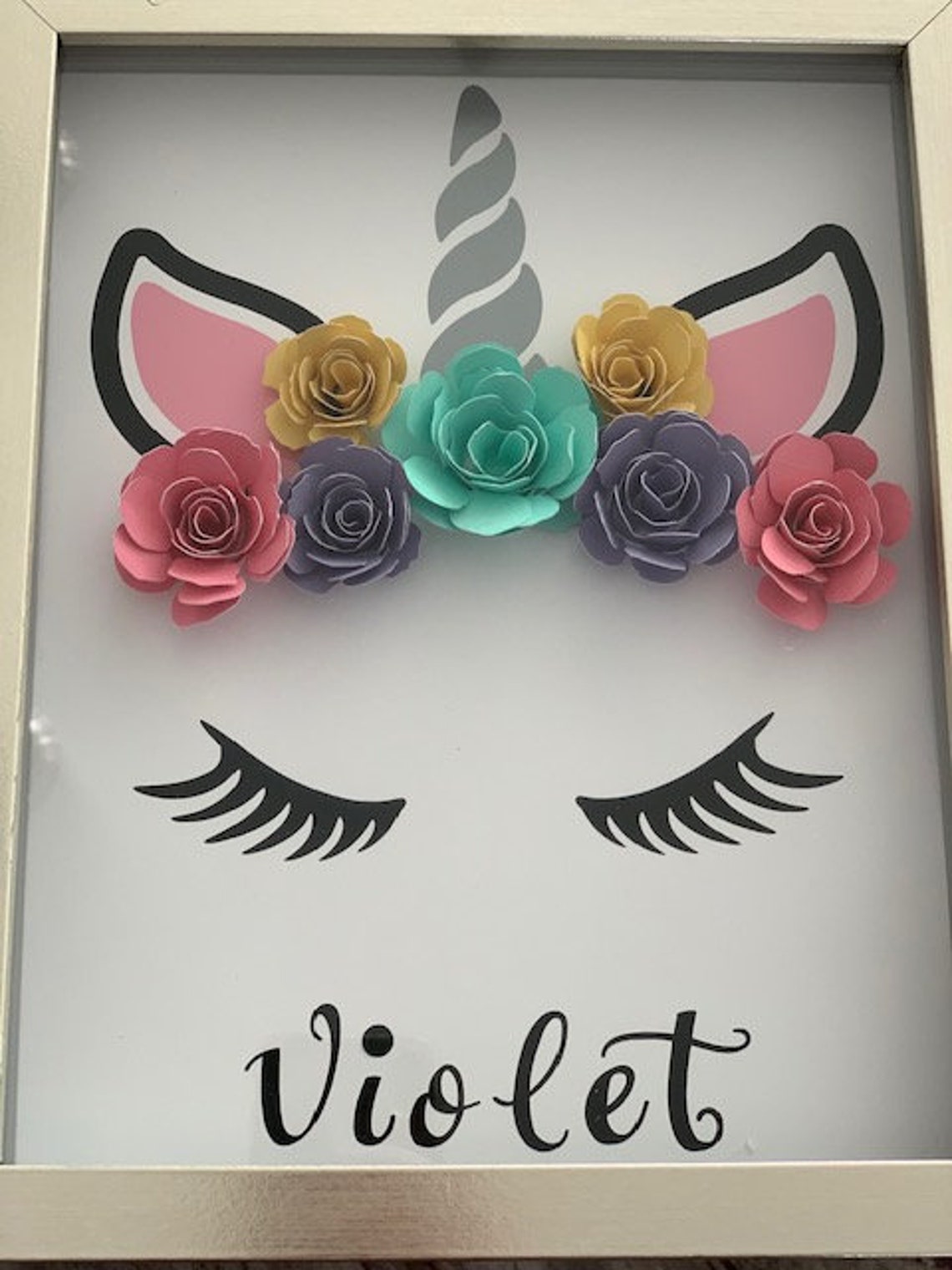 Personalized Unicorn Shadow Box - Etsy